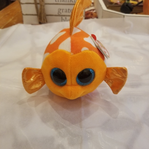 Ty | Toys | Ty Beanie Boos Sami Plush Clown Fish | Poshmark